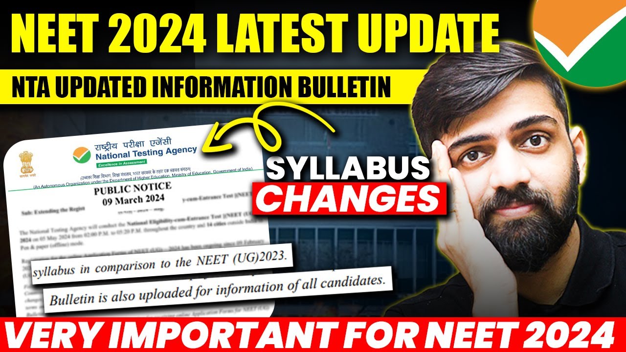 NEET 2024 Latest Update | NEET 2024 Syllabus Update | NEET 2024 ...