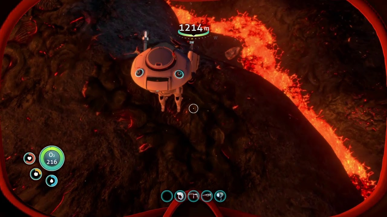 PlayStation®4 subnautica alien base 1 lava zone - YouTube