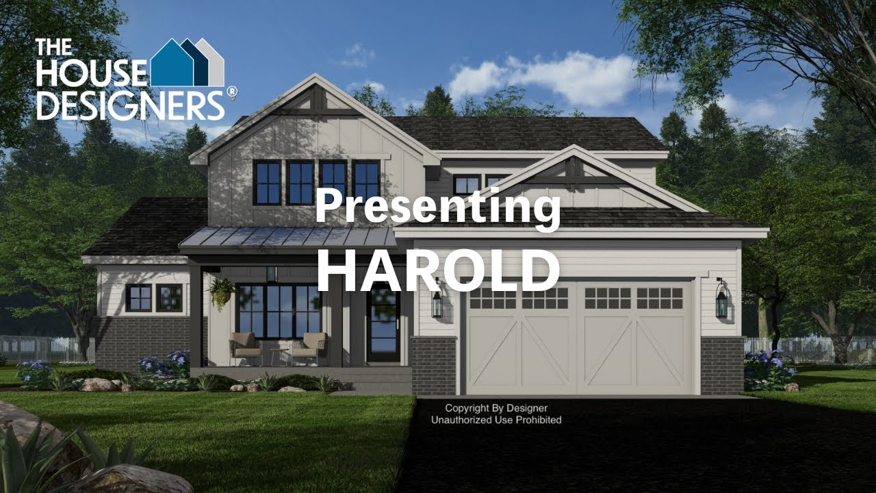 Harold Charming 4 Bedroom Family Craftsman | House Plan 10413 - YouTube
