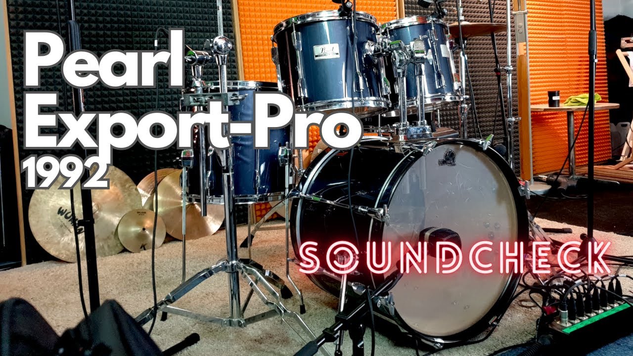 Pearl Export Pro (Deep Blue) prod. 1992- soundcheck - YouTube