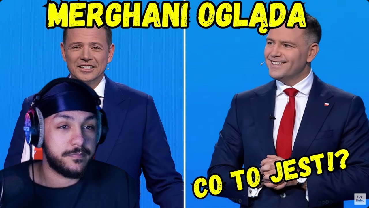 MERGHANI OGLĄDA DEBATA PREZYDENCKA NAWROCKI vs TRZASKOWSKI 2025 - YouTube
