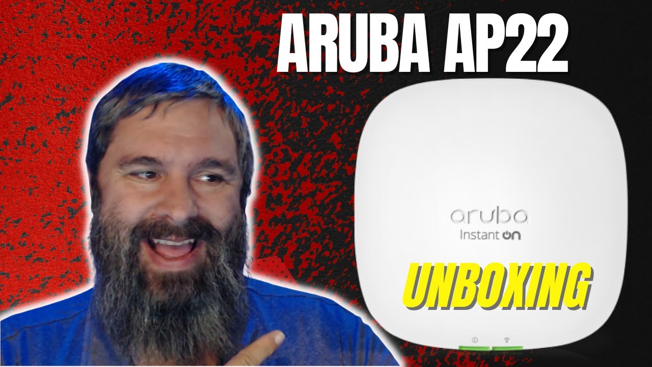 Aruba AP22 WIFI 6 Access Point Unboxing - YouTube