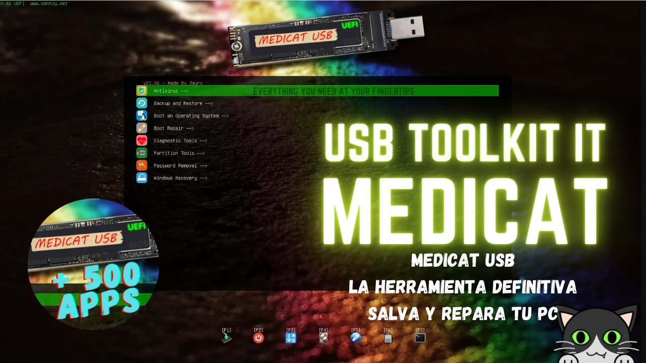 MEDICAT USB Toolkit IT. EL pendrive definitivo que SALVA y REPARA PC 💻🔧 ...