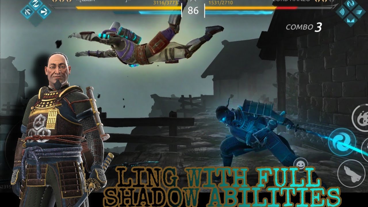 Shadow Fight Arena || Ling With Full Shadow Build || Spicy Matches With ...