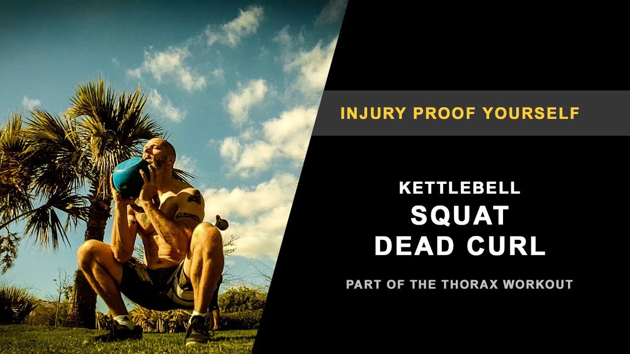 Kettlebell squat dead curl for mobility - YouTube