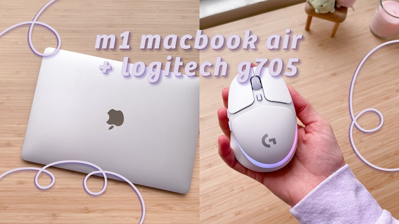 🍏 m1 macbook air, logitech aurora g705 & accessories unboxing / back to school desk setup ...