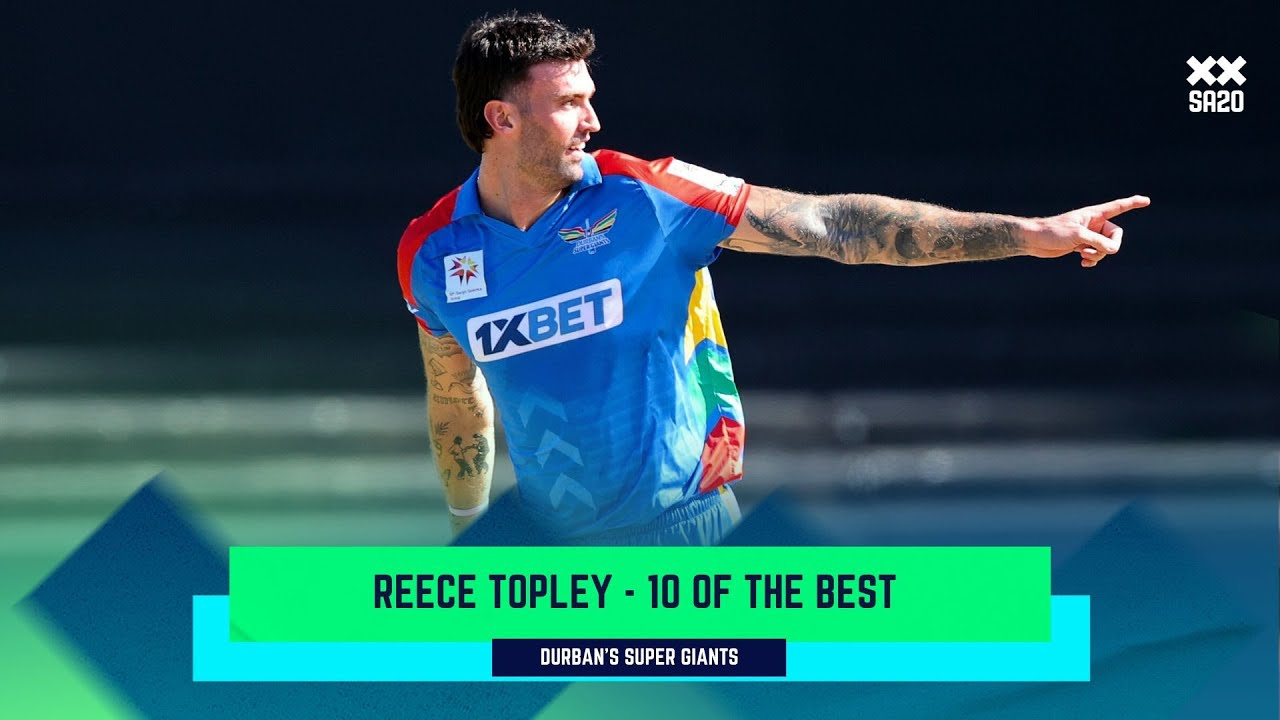 Reece Topley - DSG's giant seamer | Betway SA20 - YouTube