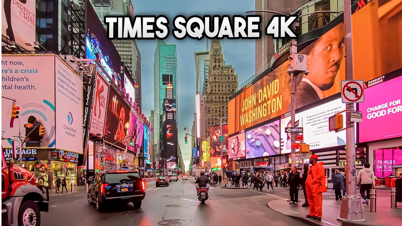 New York City 4K🗽Driving Times Square (Sunset) - YouTube
