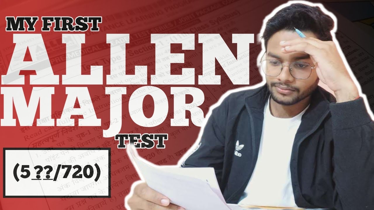 How much I scored in my first offline test | allen major test series ...