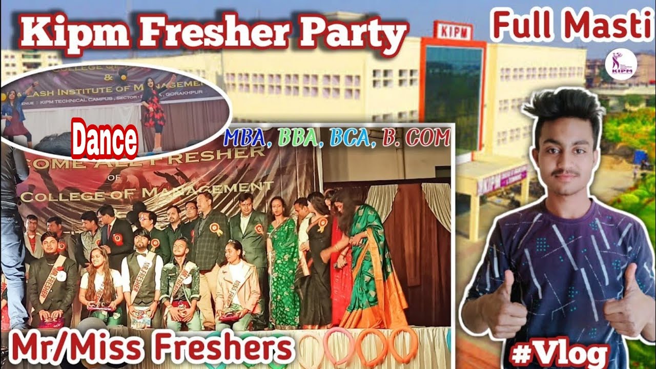 kipm fresher party 2021 | kipm gida gorakhpur | Ramp walk fresher party ...