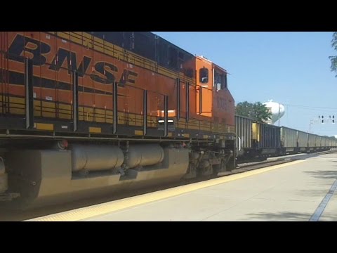 BNSF 6900 Coal Meets BNSF 8035 Freight & Metra - YouTube