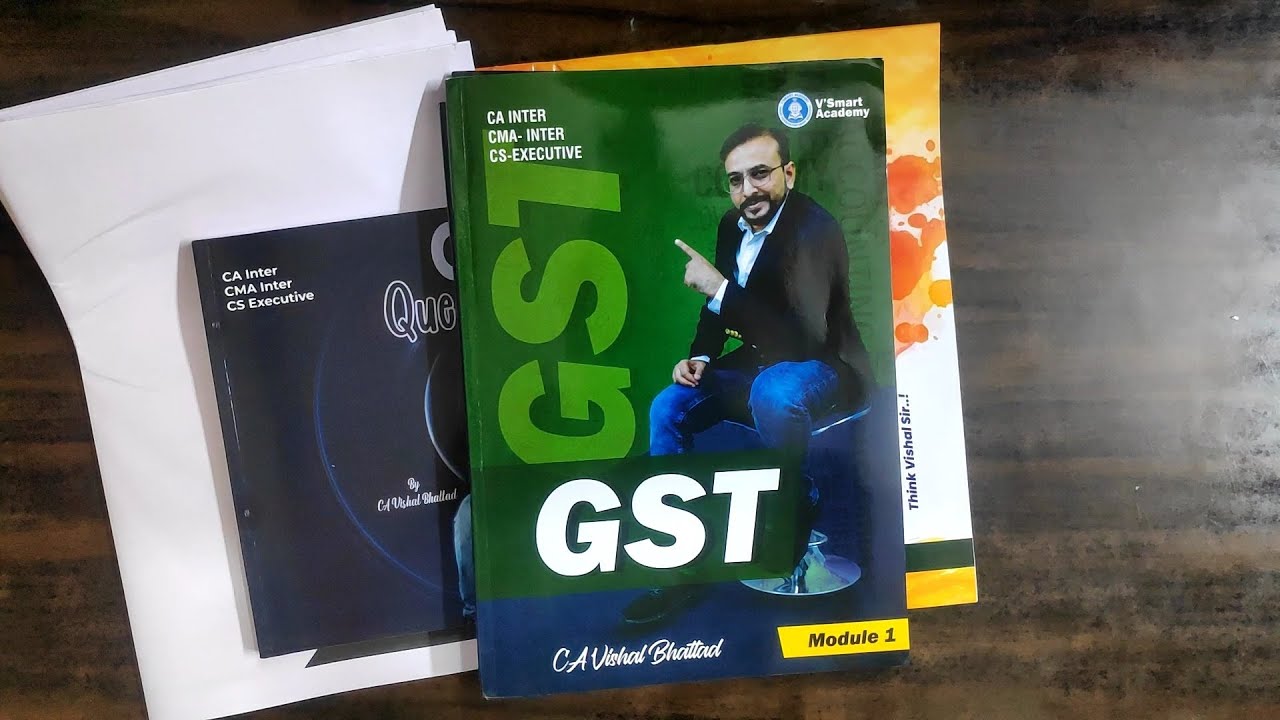 CA Inter GST Books Unboxing| CA Vishal Bhattad sir | Book unboxing and ...
