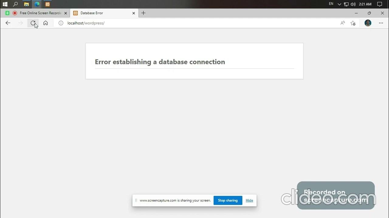Error establishing a database connection in wordpress cpanel or localhost - YouTube