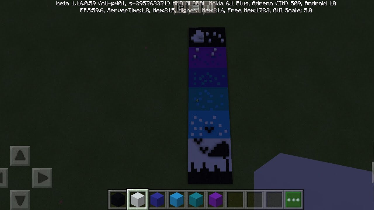 How to make night landscape in minecarft - YouTube