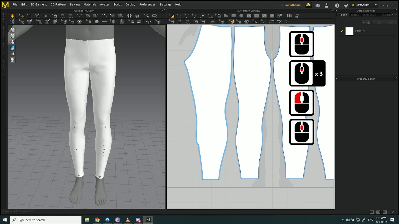 How to make the basic pants and get the UV and Texture out and back in ...