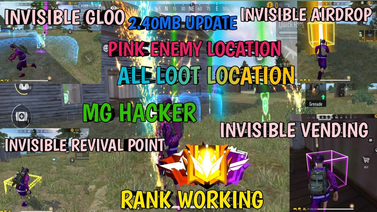 2.40MB UPDATE PINK LOCATION INVISIBLE AIRDROP+GLOO+VENDING+REVIVAL POINT ALL LOOT LOCATION ...