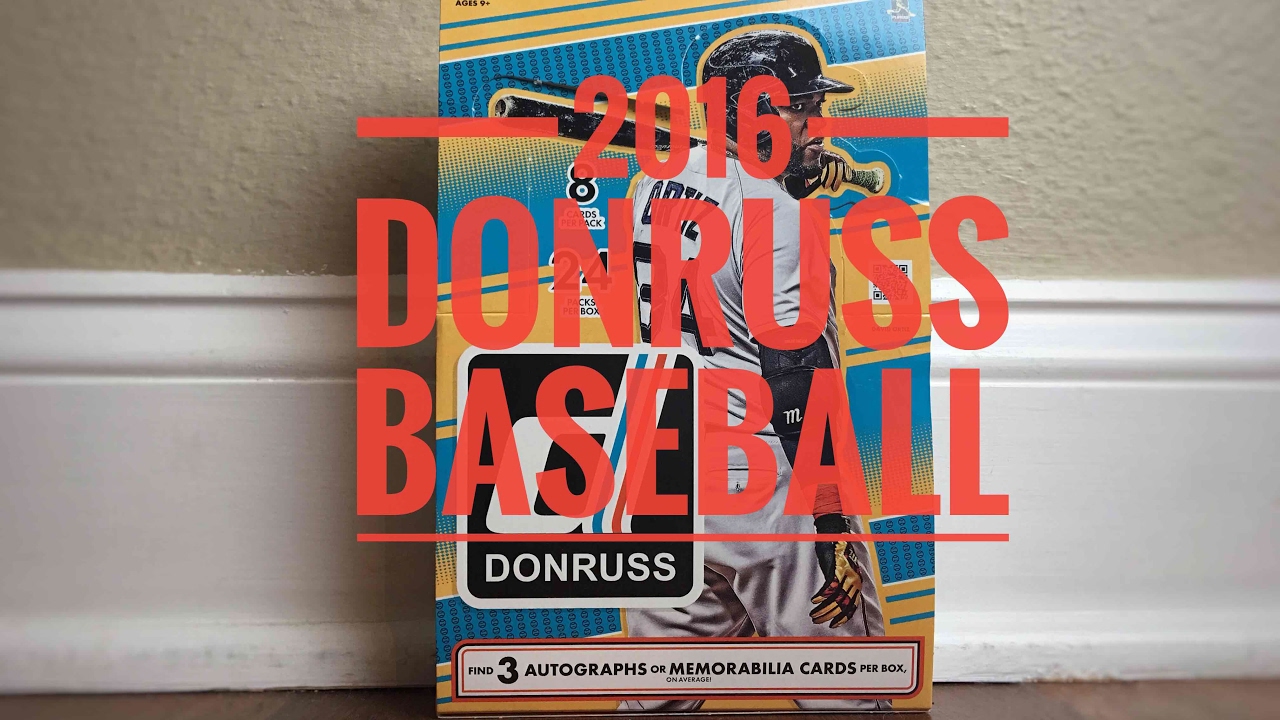 2016 Donruss Baseball Hot Box! - YouTube