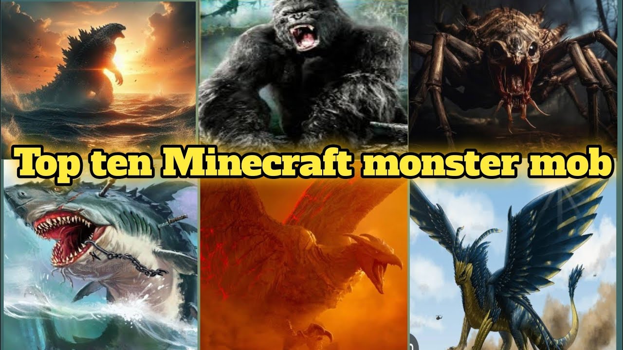 Top ten Minecraft monster 💀 mob MINE PRO . - YouTube