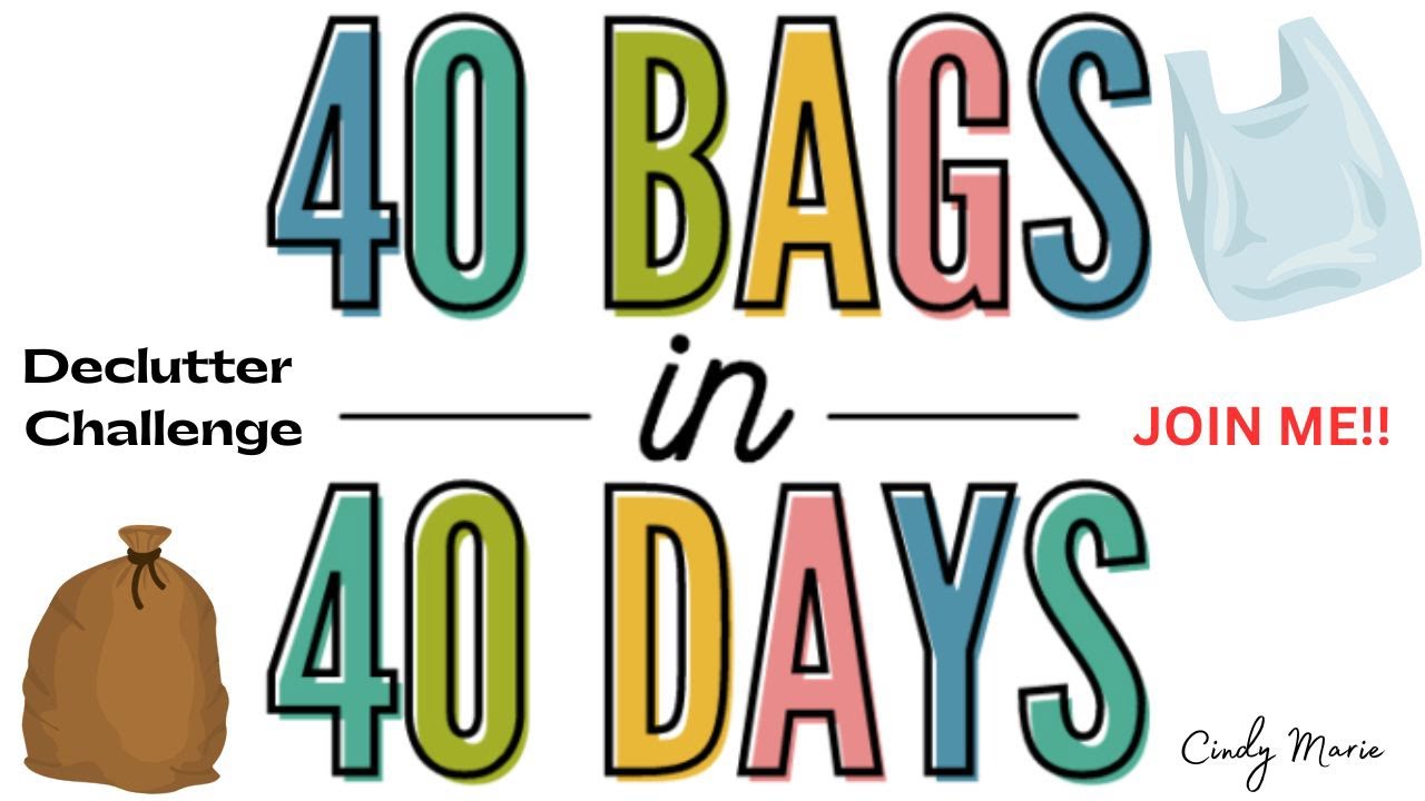 40 Days/40 Bag Declutter Challenge 2023 | Intro - YouTube