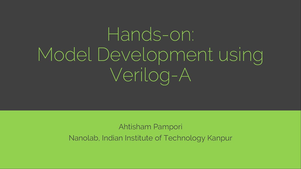 Compact Model Development using Verilog-A: Part II - YouTube