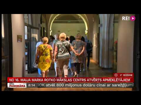 No 16. maija Marka Rotko mākslas centrs atvērts apmeklētājiem - YouTube