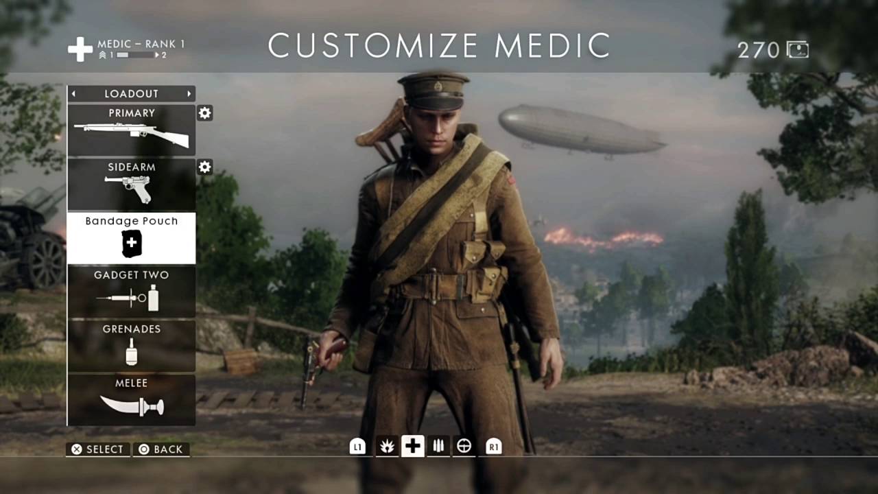 Battlefield 1 : The Medic class [ what gun to chose ? ] - YouTube