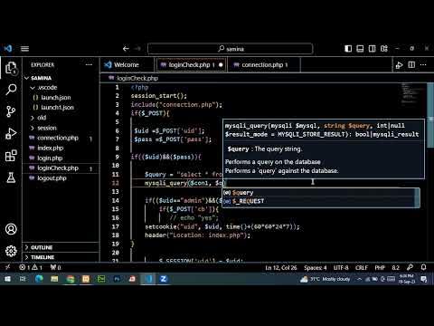 Web Development | PHP Mysqli | Login Panel - YouTube