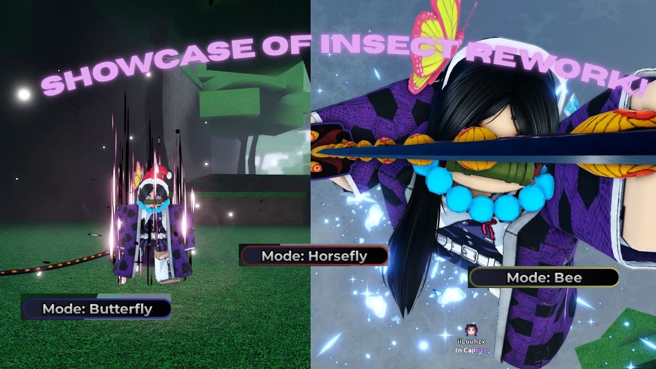 SHOWCASE OF THE INSECT REWORK AND HOW TO GET THE 2 NEW MODES!! 🦋🦋 ...
