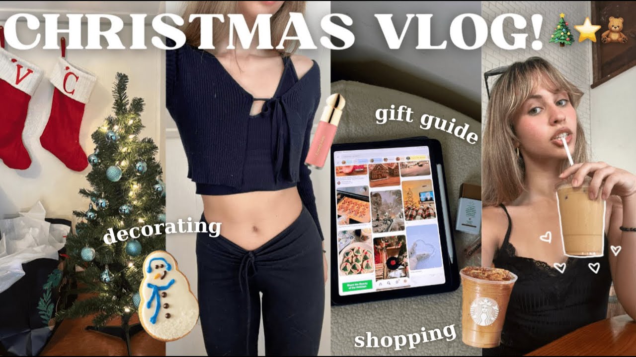 ULTIMATE CHRISTMAS VLOG🎄🤍 | holiday shopping, christmas lights ...