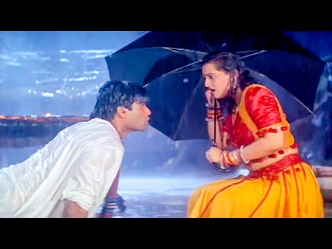 Chhatri Na Khol Barsaat Mein 4K Video | Kumar Sanu, Poornima | Gopi Kishan | Shilpa S, Suniel Shetty