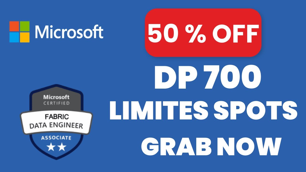 MICROSOFT ALERT! DP - 700 Exam 50% OFF - Limited Spots Available ...