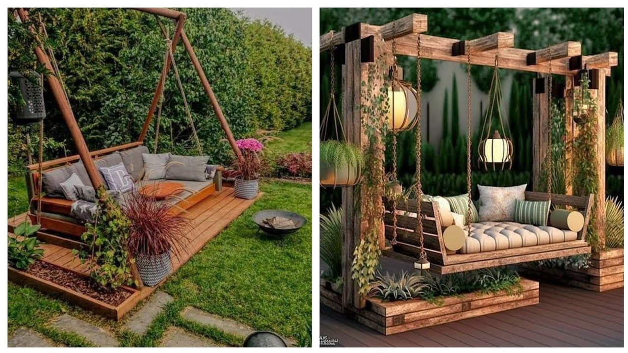 Top 50 Most fantastic awesome design of wooden swings/ latest & unique ...