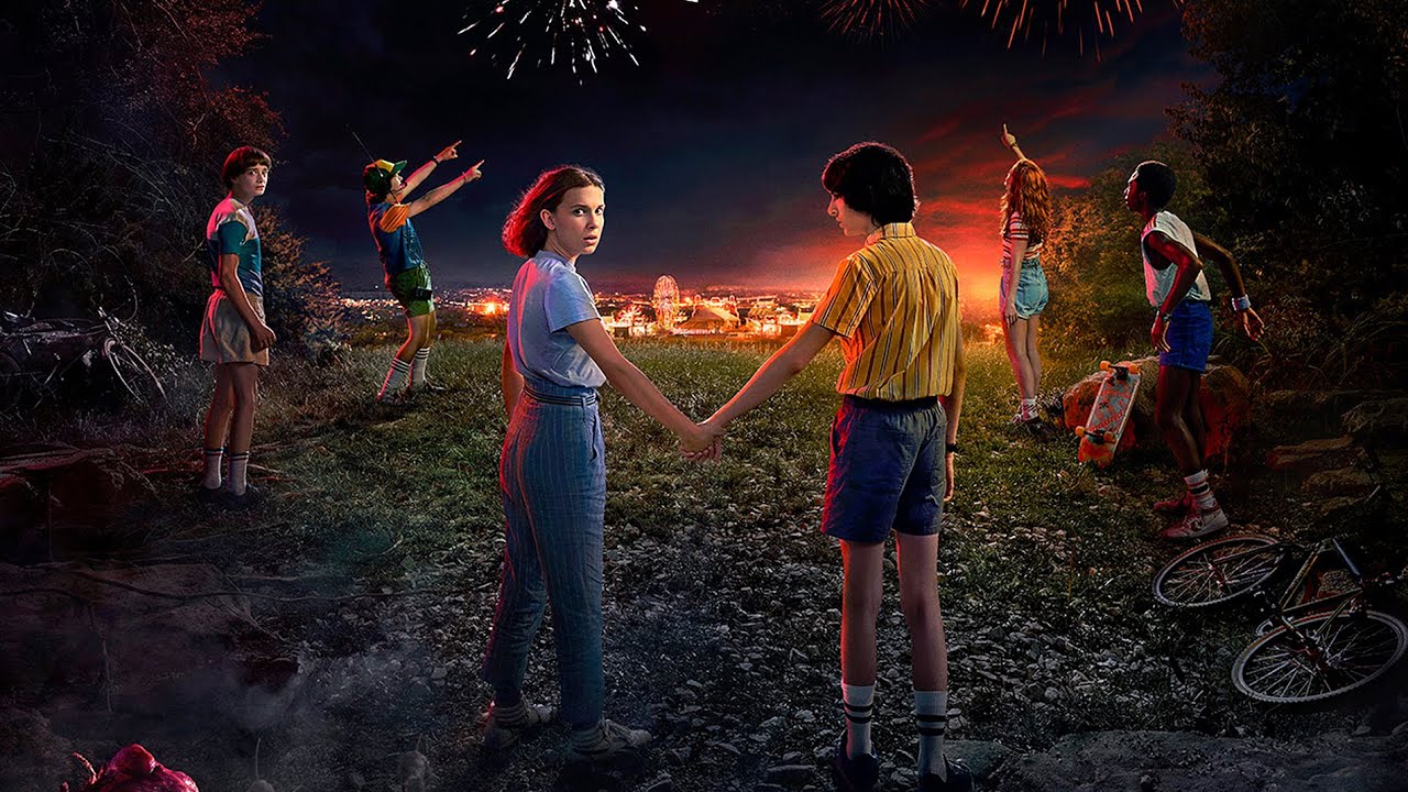 Stranger Things theme song Never ending Story original video scene ...