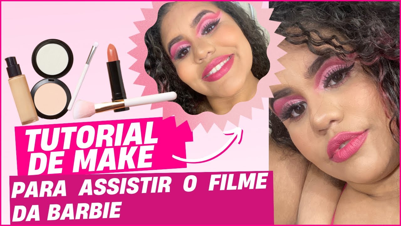 TUTORIAL DE MAKE | cut crease aberto rosa🩷 #cutcrease #makeup #barbie # ...