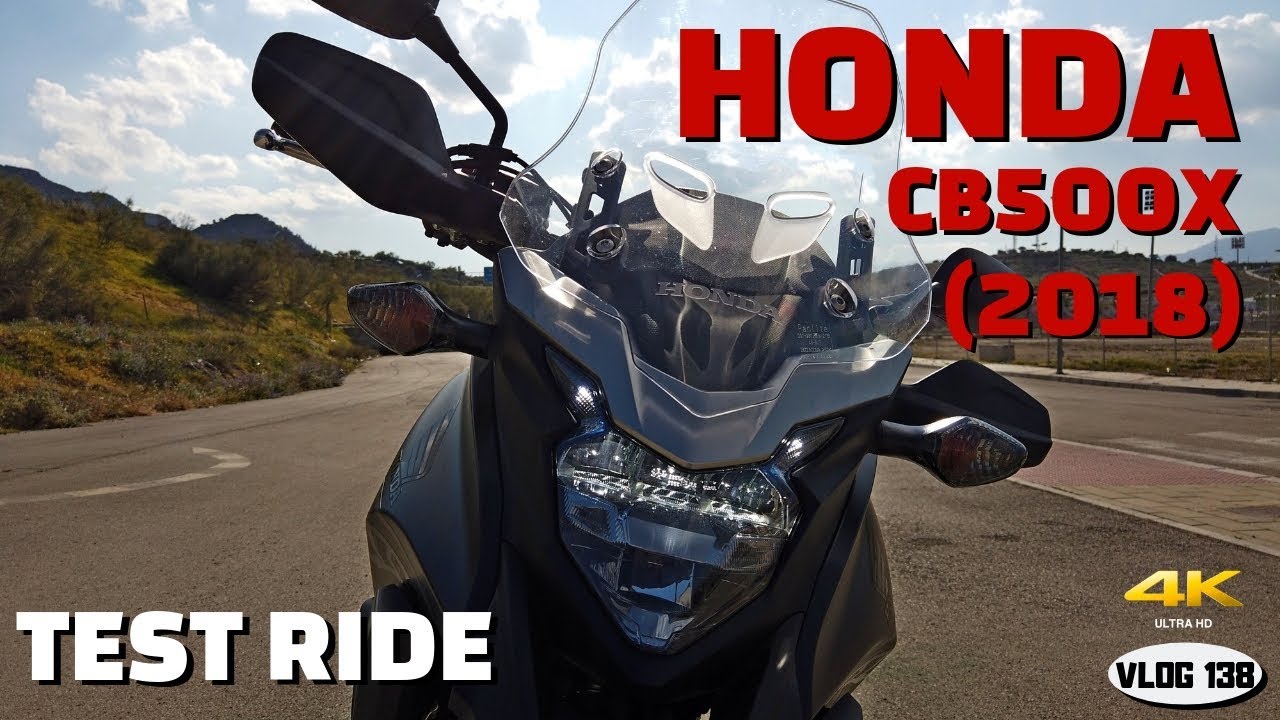 Honda CB500X (2018) - Test Ride - VLOG138 [4K] - YouTube