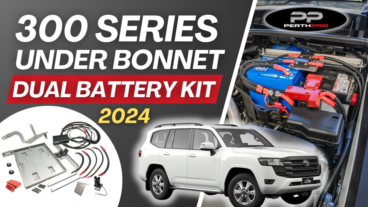 300 Series Under Bonnet Dual Battery Kit (Use Factory Battery !) - YouTube