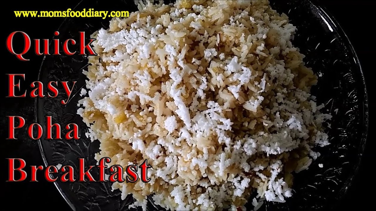 Poha Recipe Easy Indian Quick Breakfast Recipes India Food English ...