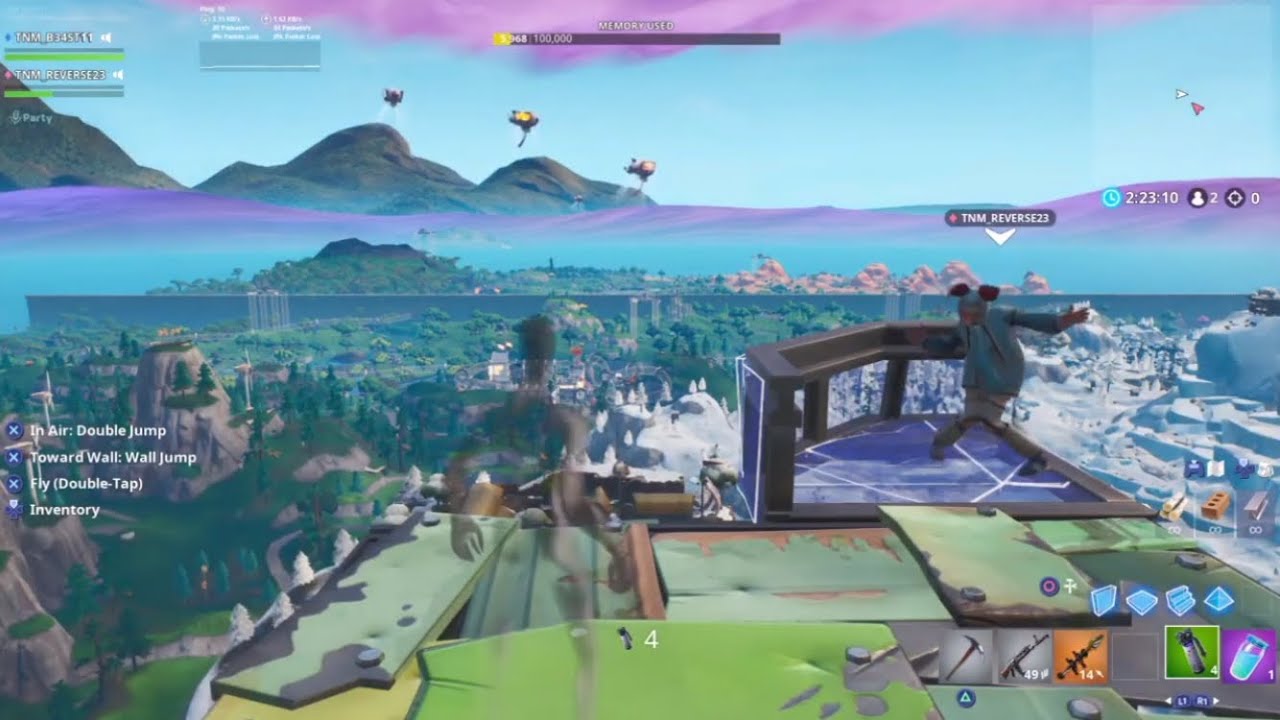 Building a wall across the entire Fortnite map (took us 1 hour) - YouTube