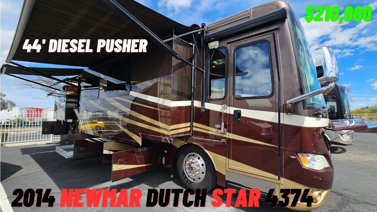 $400k MSRP! Tag Axle | 2014 Newmar Dutch Star 4374 Video Walkthrough ...