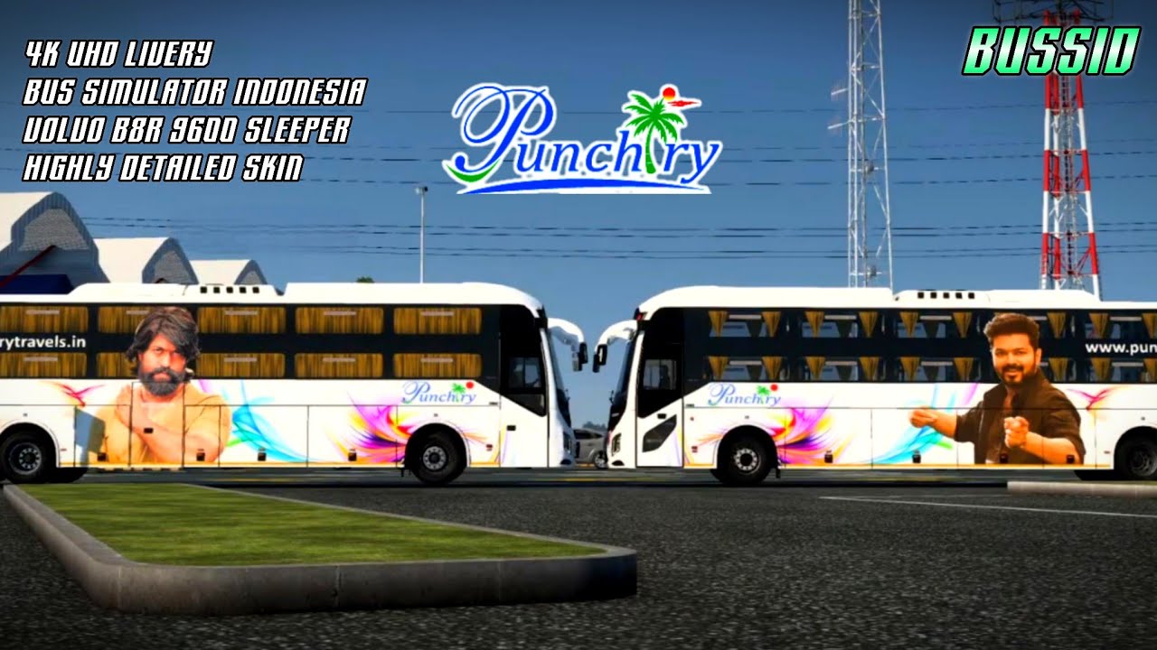 Brand New Punchiry holidays (Travels) Volvo b8r 9600 sleeper mod livery ...