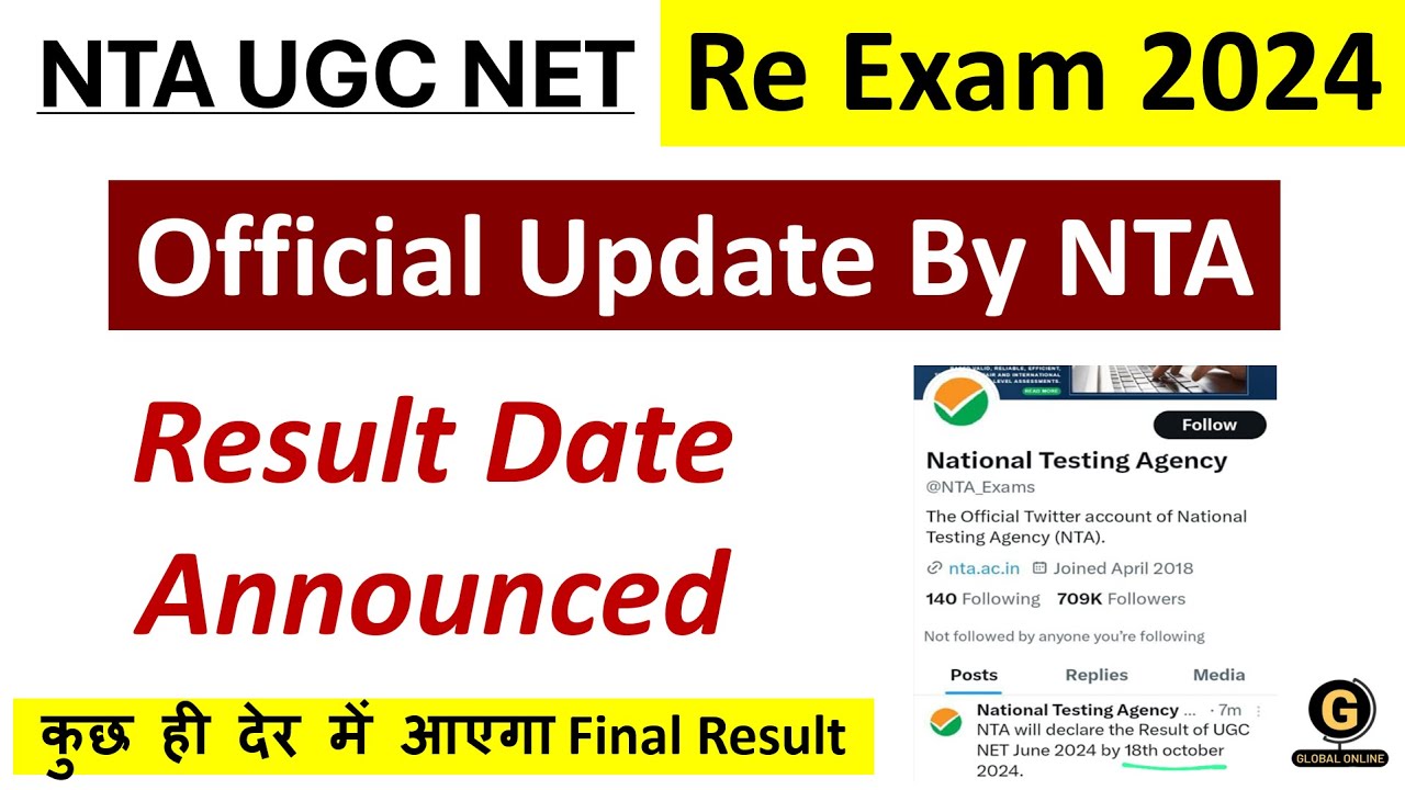 UGC NET Result Update 2024 | Important Update for Re Exam Students ...