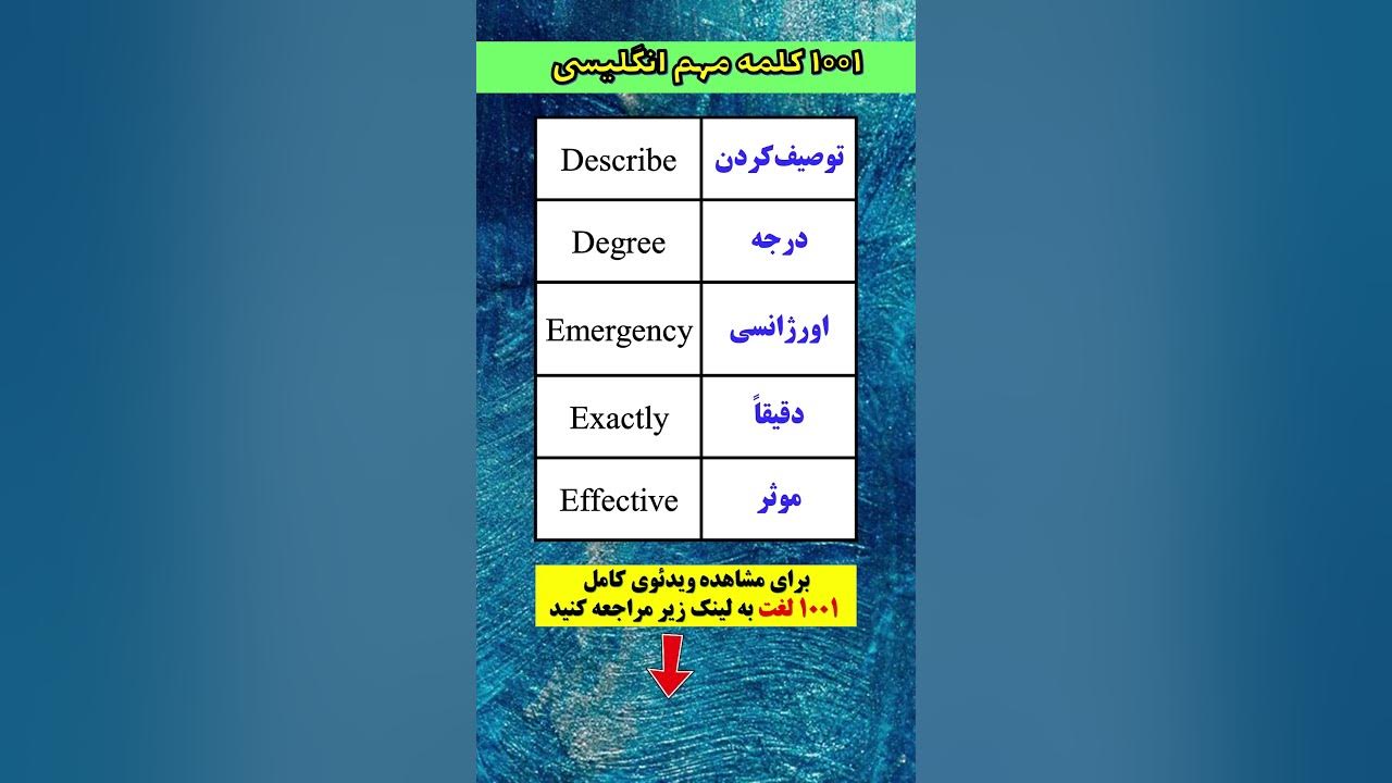 کلمات فوق العاده کاربردی و موثر در یادگیری زبان انگلیسی 😎😵🤯😍 آموزش
