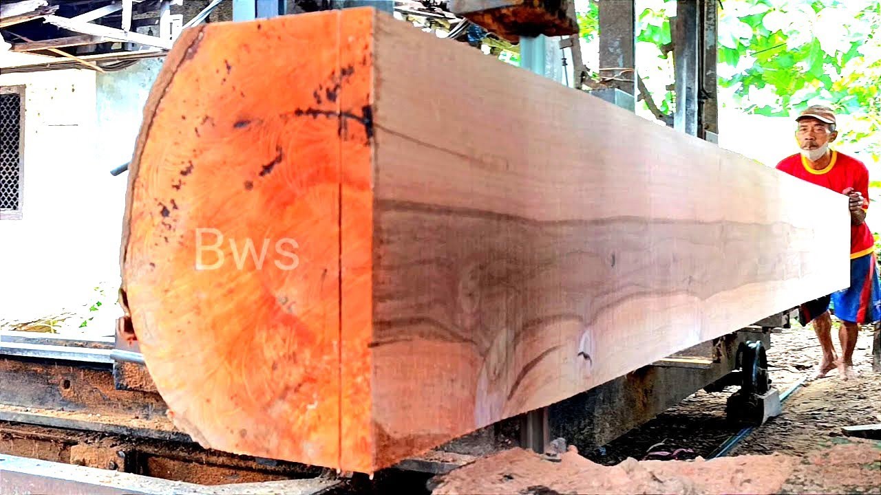 Production of thick and long 4,8-meter boards from old and very good ...