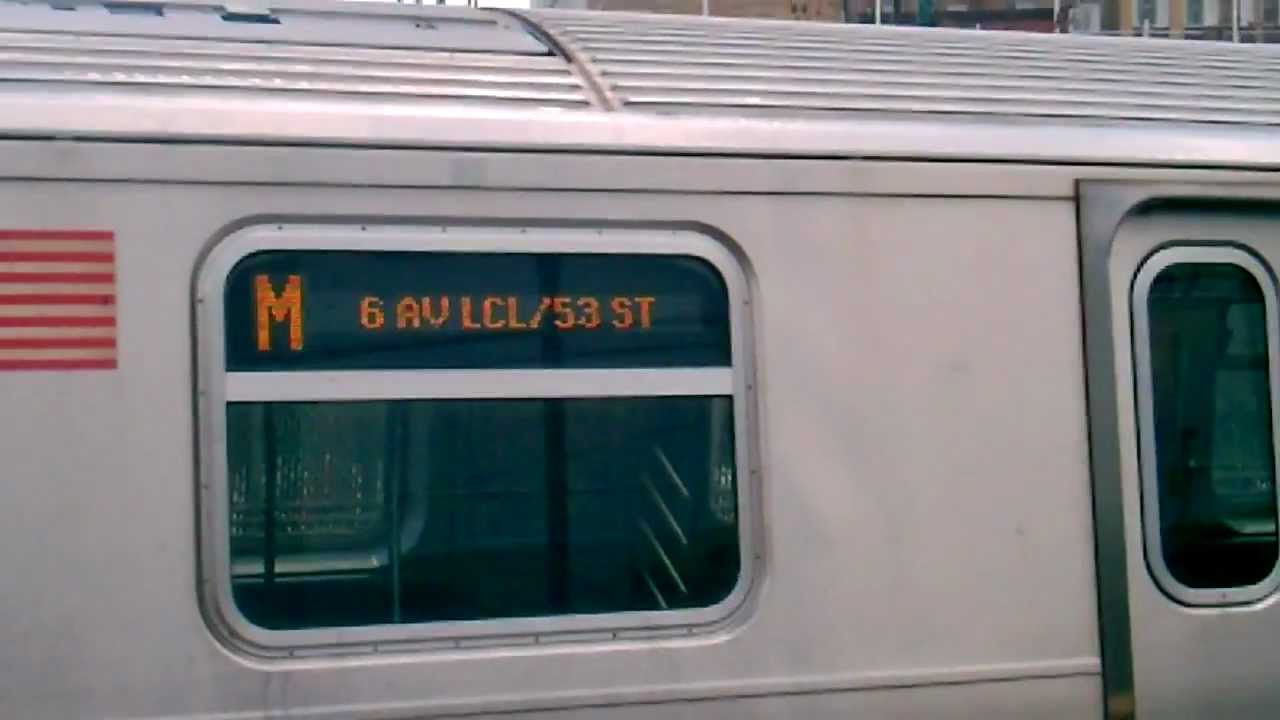 NYCT Subway: R143 Signed up as a (M) @ East 105 St Layup Track - YouTube