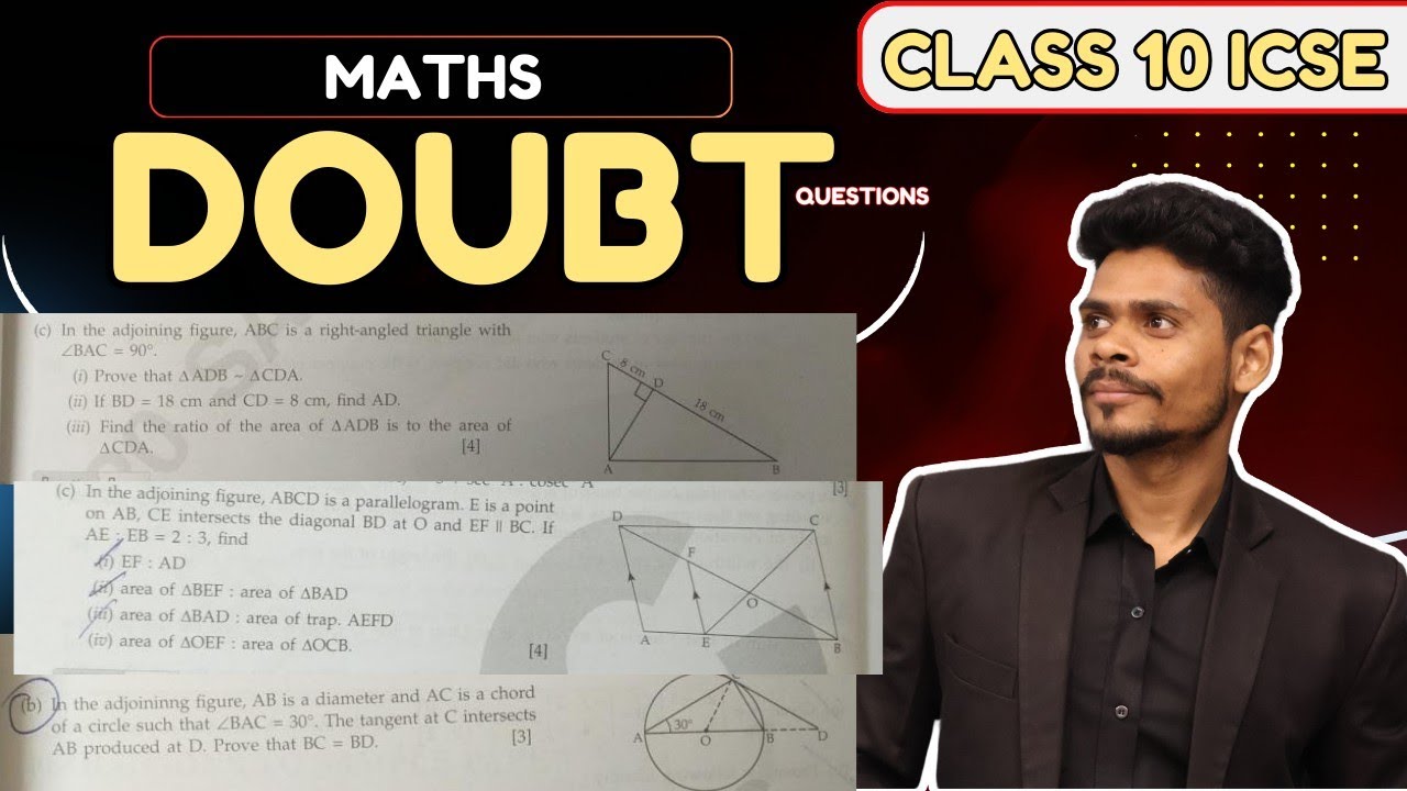 Class 10 mathematics important questions icse board geometry questions ...
