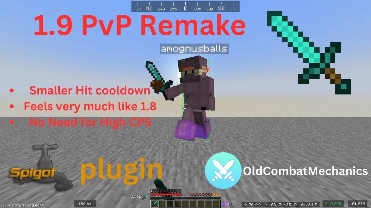So, I made a new 1.9 PvP Style using Spigot | OldCombatMechanics Plugin config | Better 1.9 PvP ...