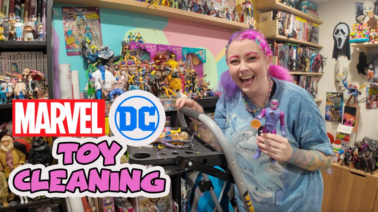 Marvel & DC Toy Cleaning Vlog - YouTube