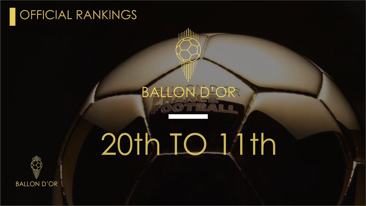 BALLON D'OR 2024 - OFFICIAL RANKINGS - 20th TO 11th - YouTube