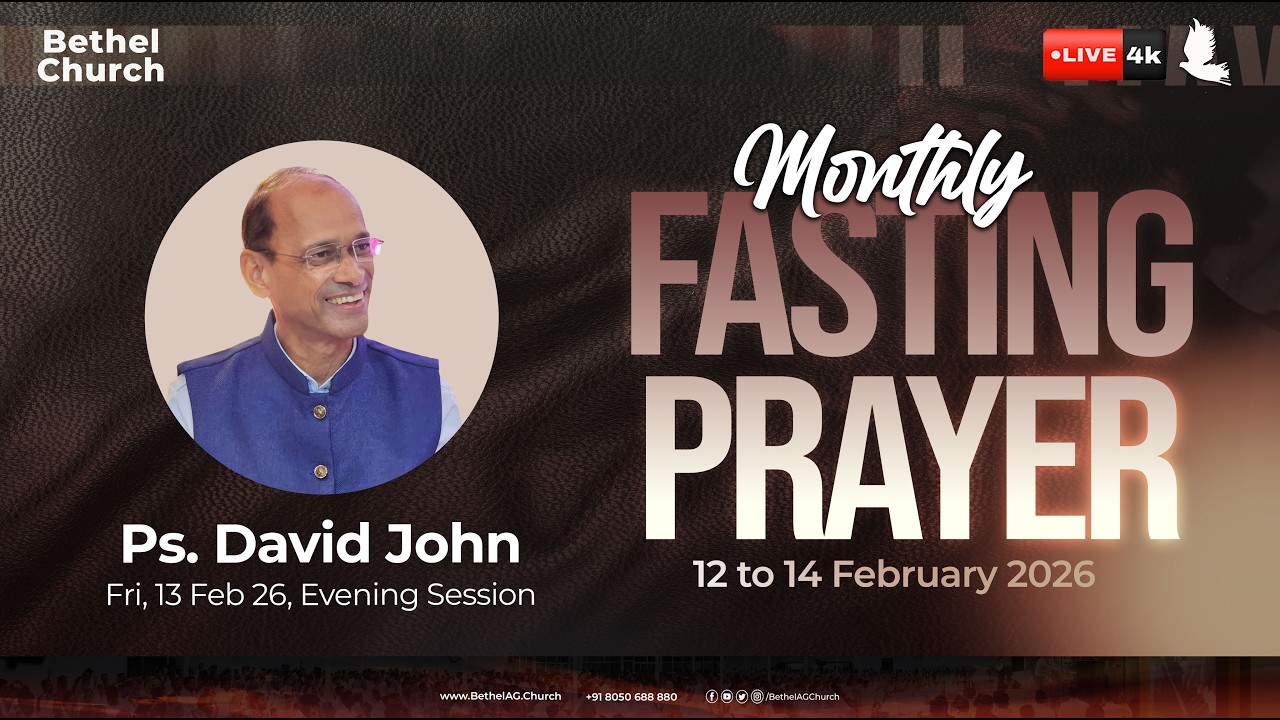 LIVE 🔴// Monthly Fasting Prayer // Ps. David John // Fri, 13 Feb 2026 ...