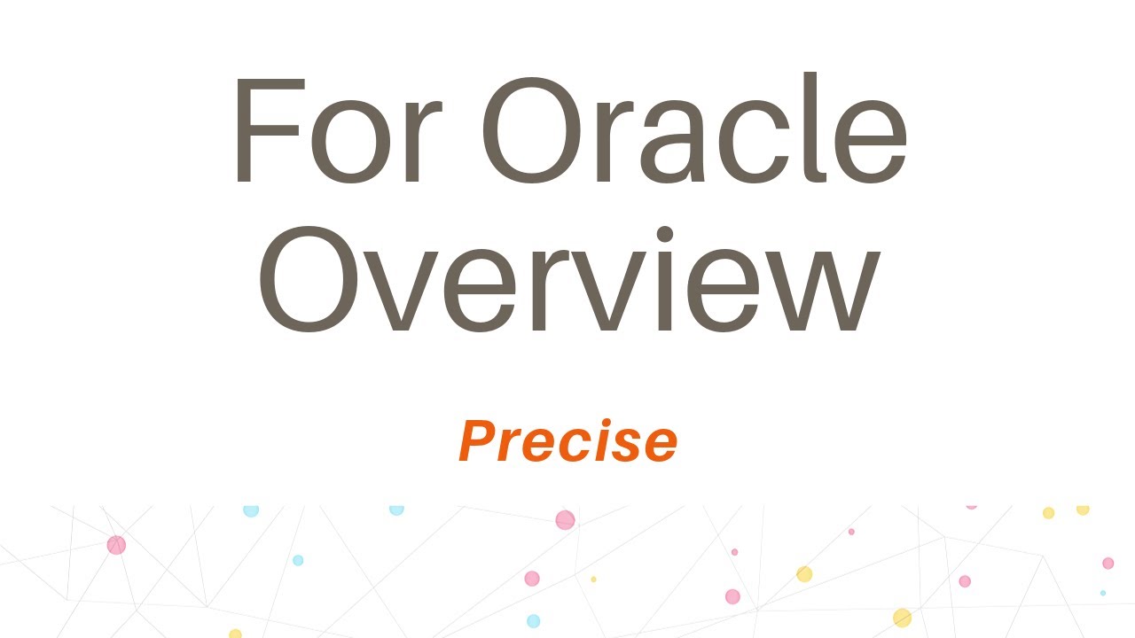 Precise for Oracle Overview - YouTube